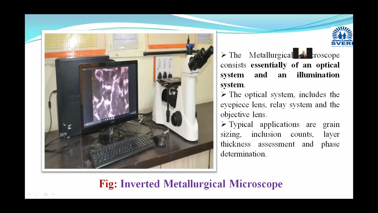 Practical No 01 Part A Study of Metallurgical Microscope - YouTube
