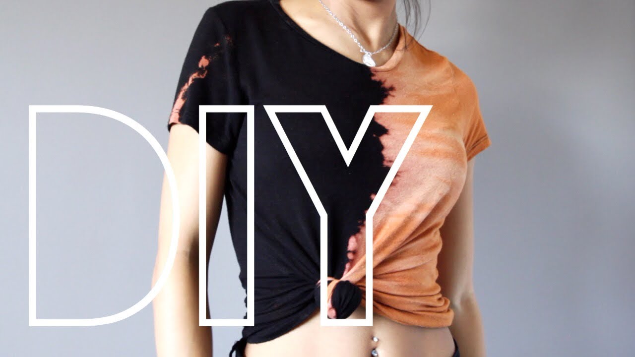 DIY BLEACHED SHIRT! | TUTORIAL - YouTube