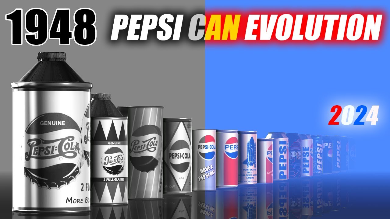 Pepsi can Timeline 1948 to 2024 | Comparison - YouTube