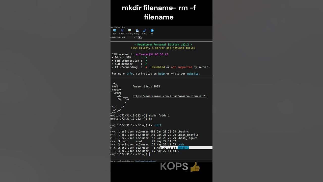 Linux command: create directory folder #tamil #english #linuxcommands #linuxcommands - YouTube