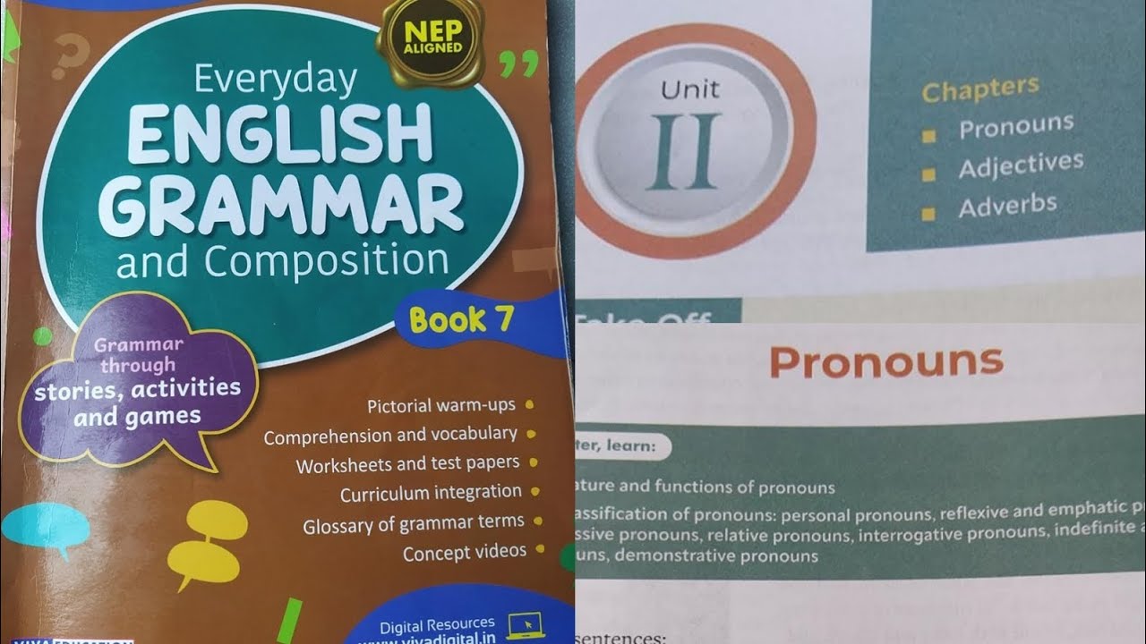 Class-7th, Unit-2nd, Pronoun Everyday English grammar and Composition #solution #answer #new # ...