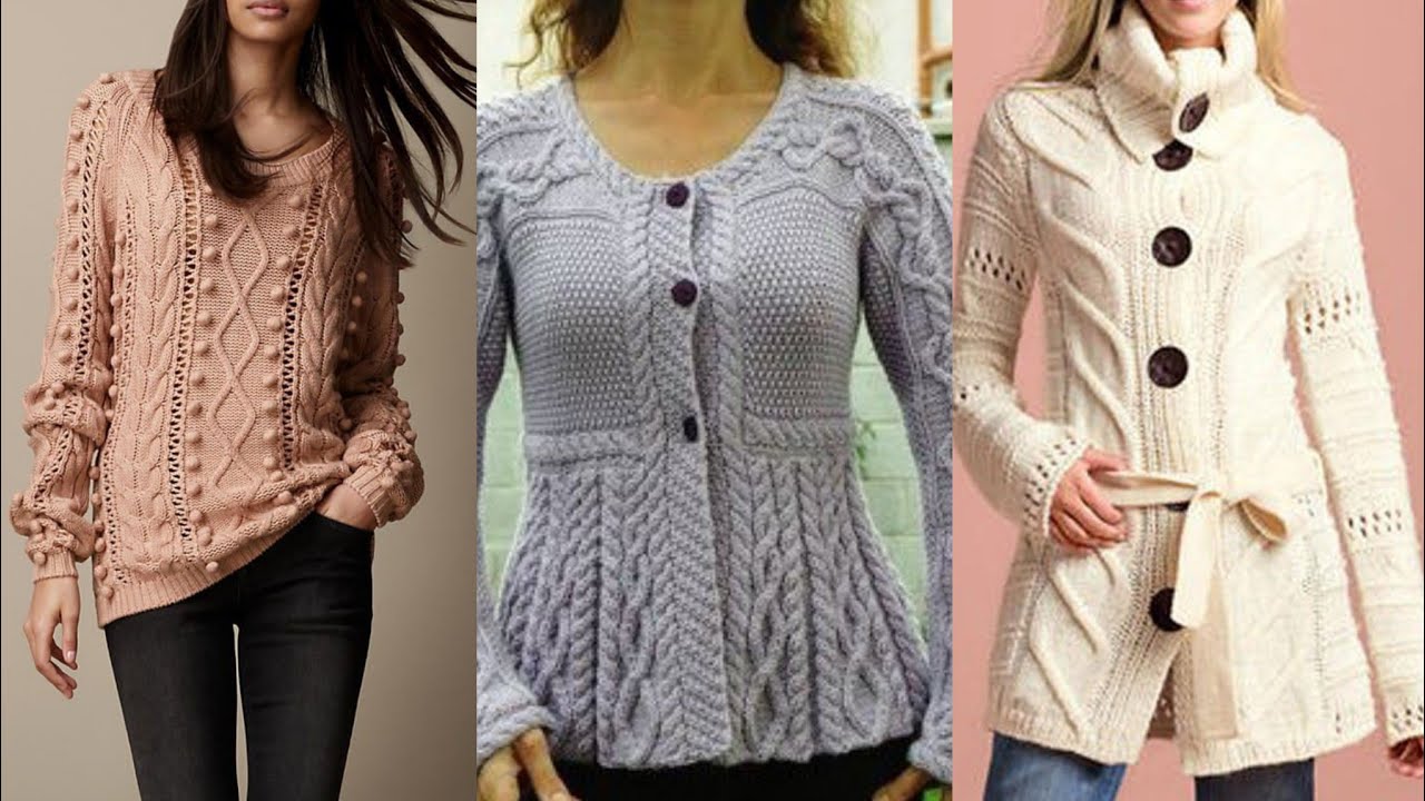 Casual #fashion full sleeve bright color crochet sweater for ladies ...