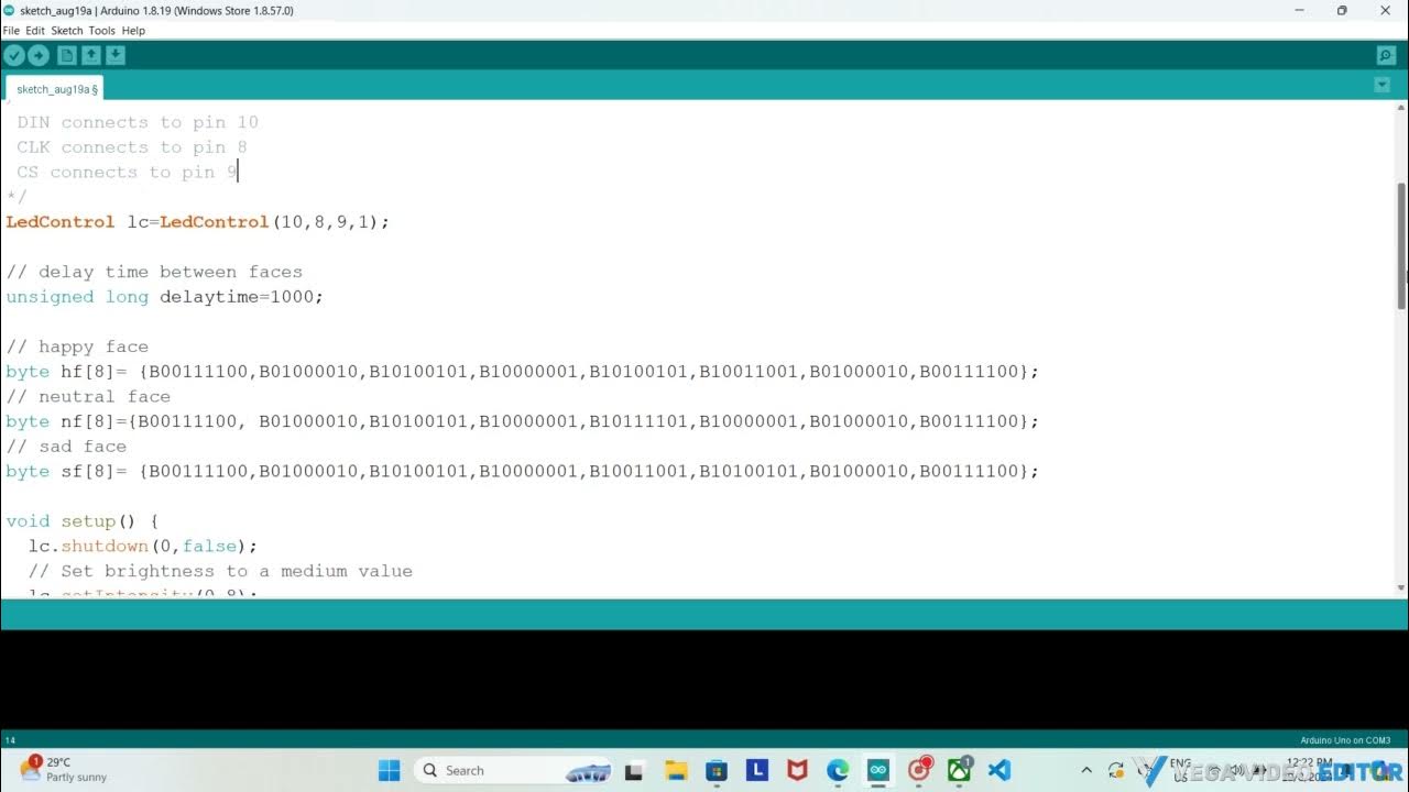 Arduino Project 64: 'Face Pattern' Created by Trishanth Kumar - YouTube