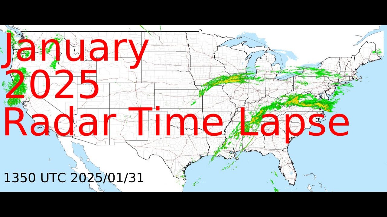 January 2025 US Weather Radar Time Lapse Animation - YouTube