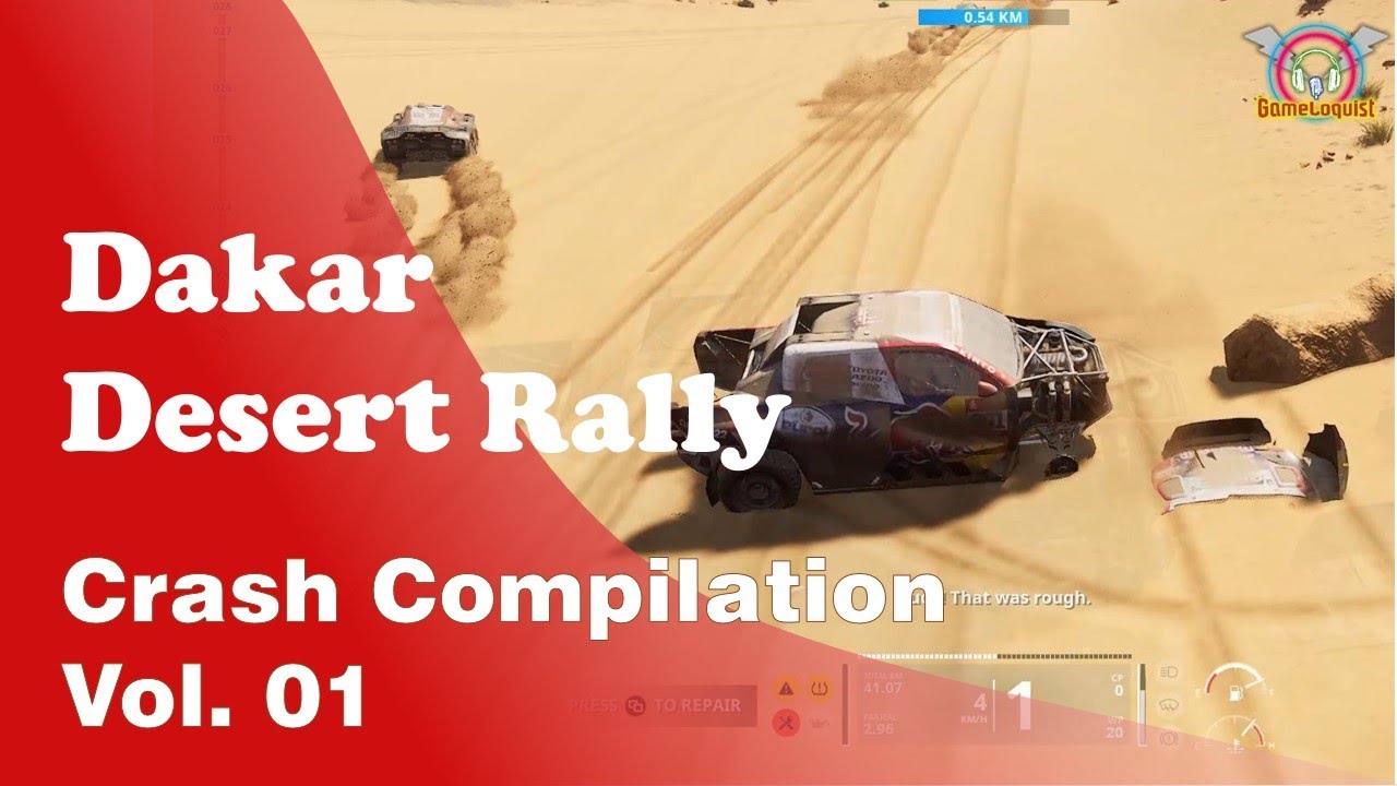 Dakar Desert Rally | Crash Compilation Vol. 01 #car #cargames #crash # ...