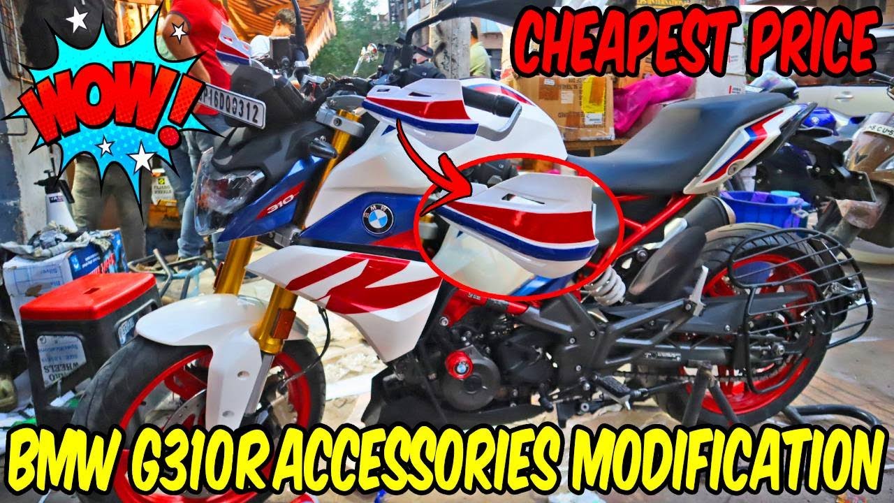 सिर्फ इतने में इतना सारा काम | BMW G 310R All accessories modified ...
