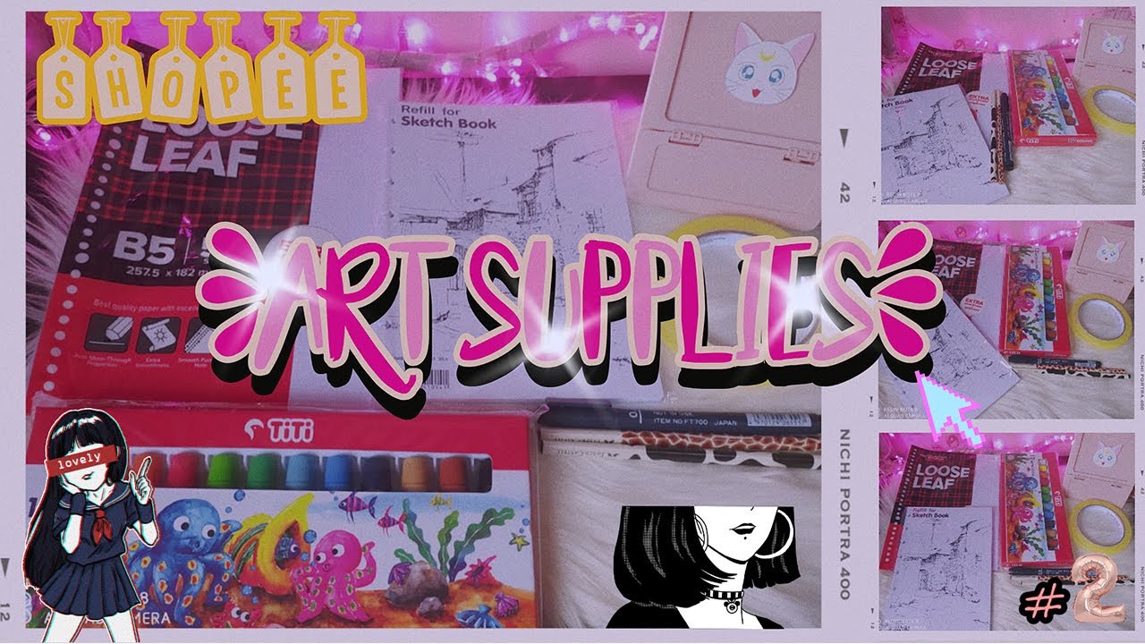 Shopee Art Supplies 🎨 Indonesia II Unboxing+Sebut Harga! - YouTube