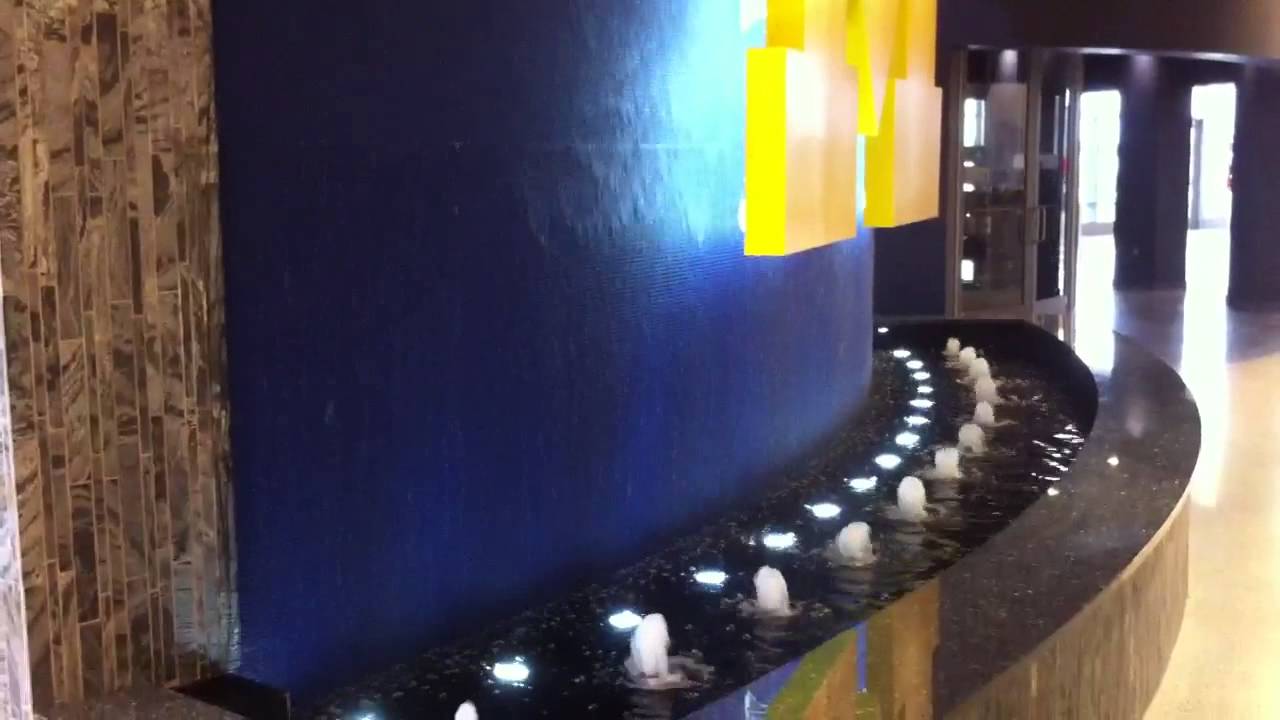 Lobby Water Feature at University of Michigan in Ann Arbor - YouTube