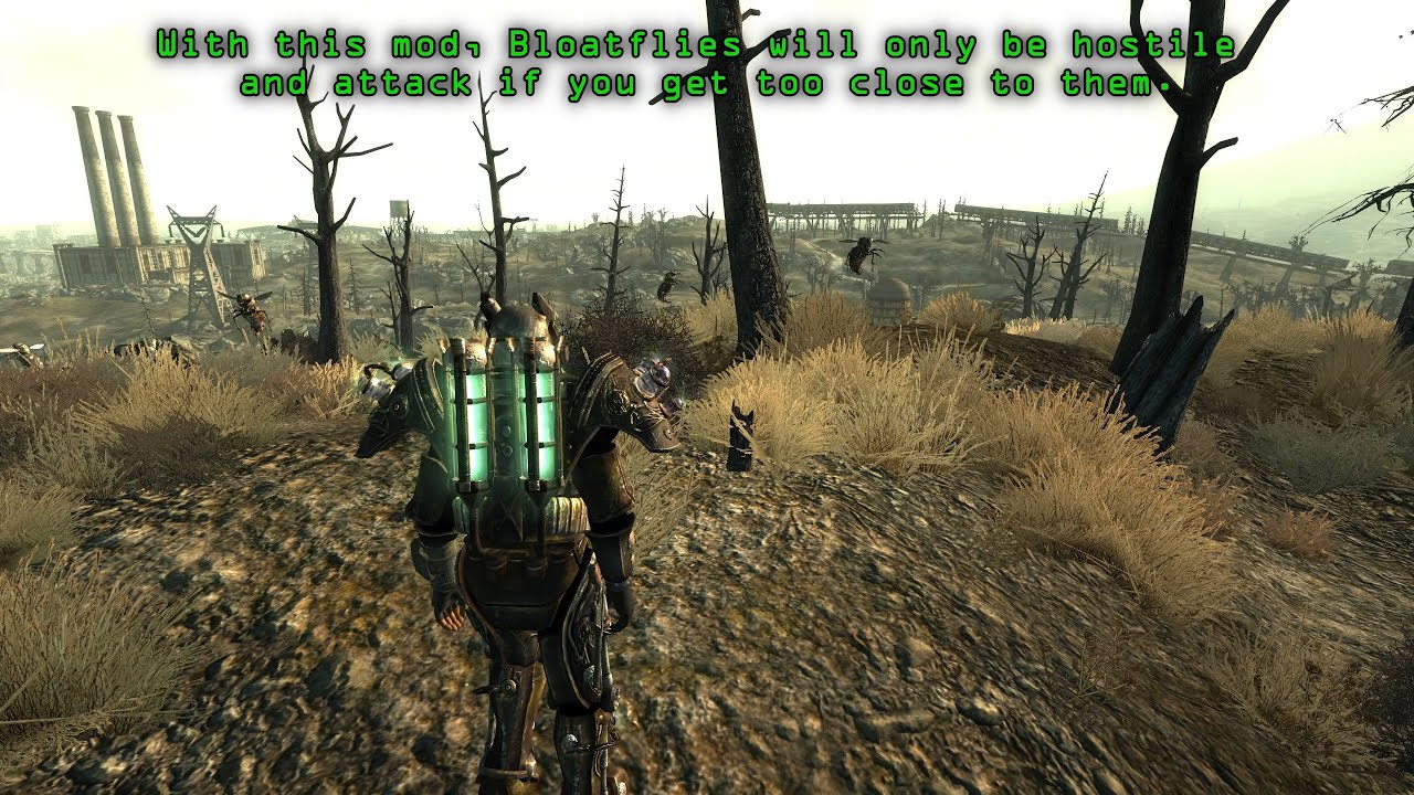 Fallout 3 Mods - Less Aggressive Bloatfly by Za1zeR - YouTube