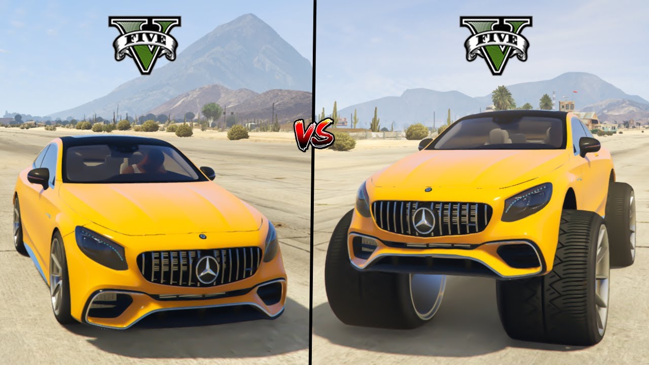 Gta 5 Normal Audi Benz S63 Car vs Gta 5 Monster Audi Benz S63 Car ...