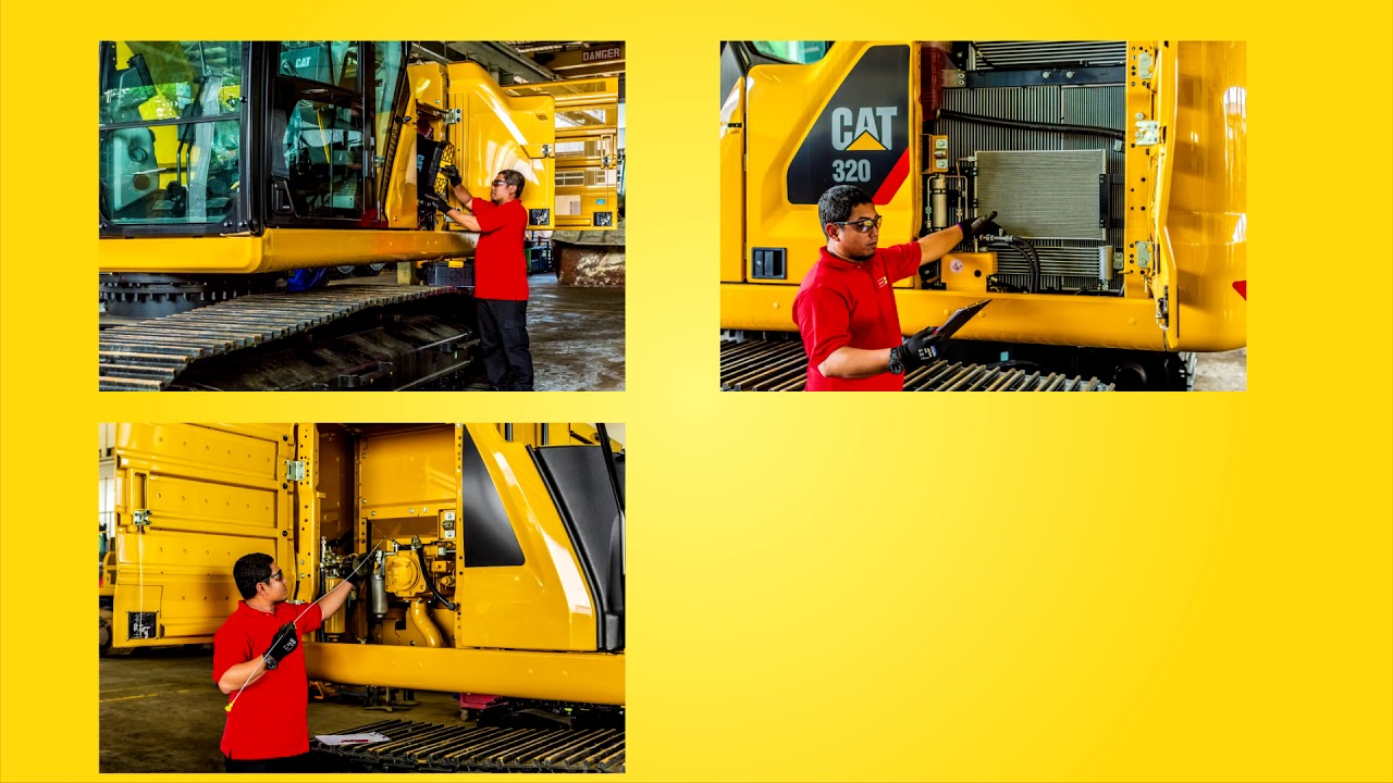 Cat Next Generation Excavator - Ground Level Maintenance - YouTube