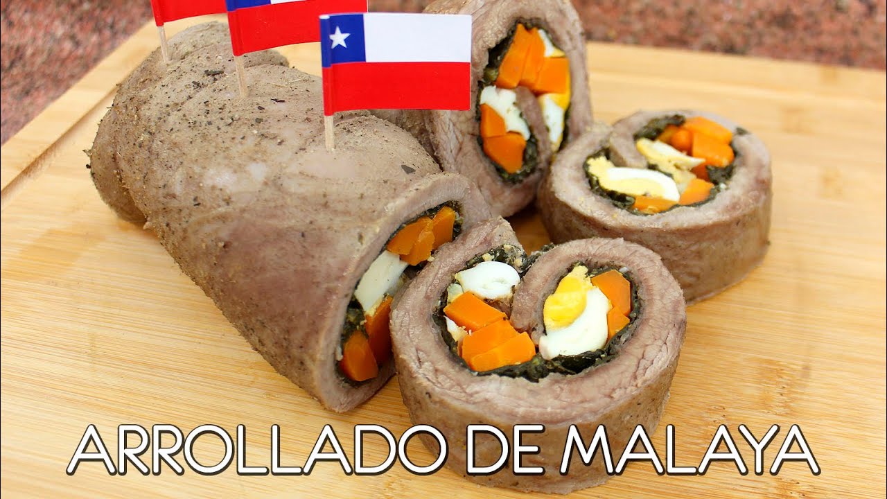 Arrollado de malaya (matambre arrollado), RECETA CHILENA - Come como ...