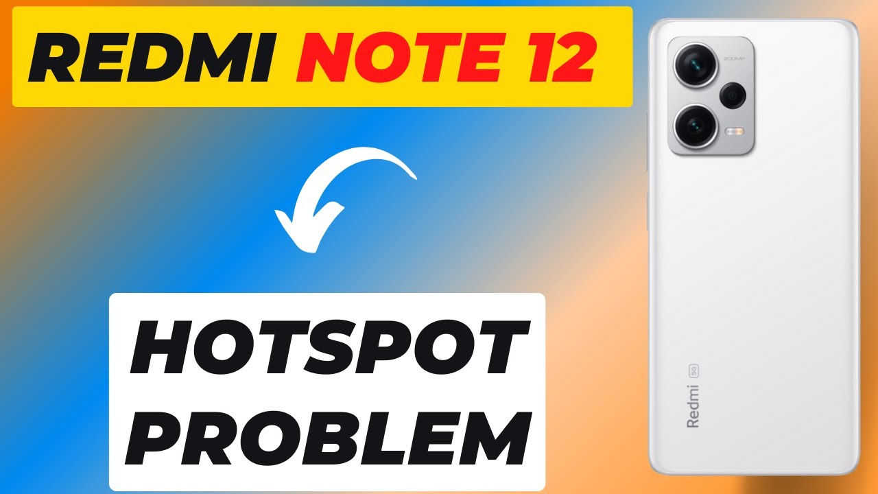 Redmi Note 12 Hotspot Problem || Hotspot not working Problem || hotspot ...