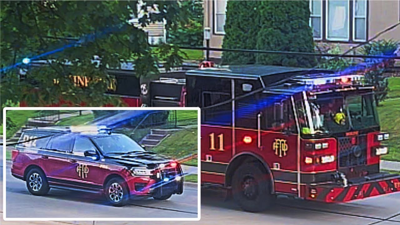 Moline Fire Dept. Engine 11 & D12 Responding. 🚒 - YouTube