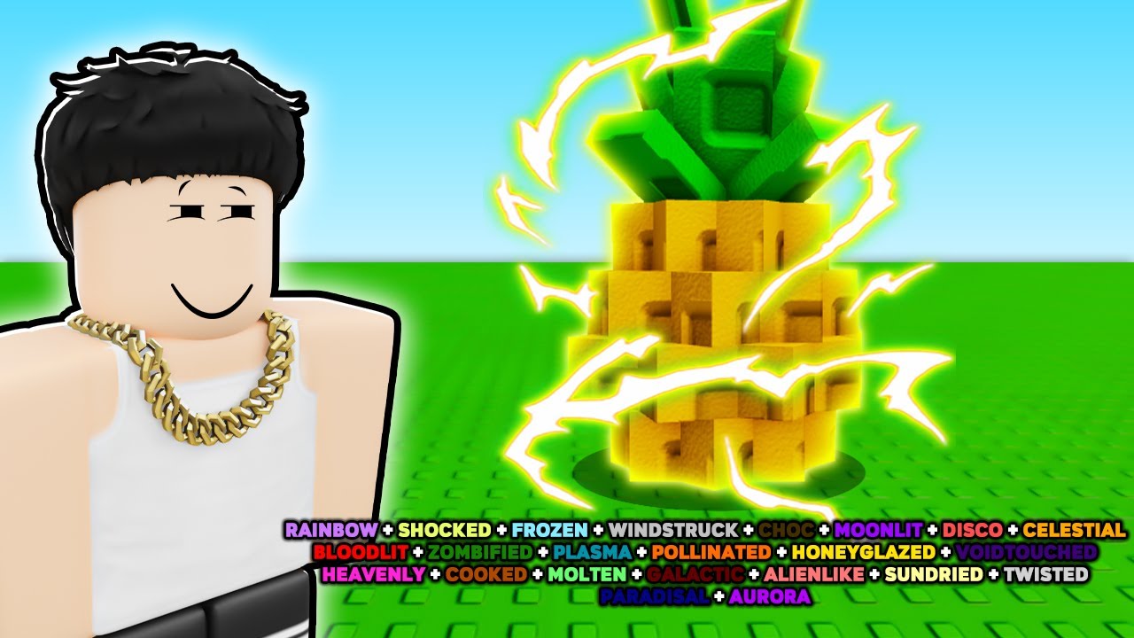 ผมทำให้ "Pineapple" ติดเกือบทุกสถานะ!! | Roblox Grow a Garden - YouTube