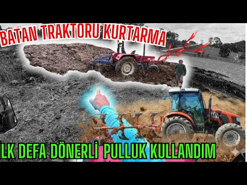 Traktör Boka Saplandı! Çukuru Betonladık, Kalıp Patladı! Dönerli Pullukla gece nadası 