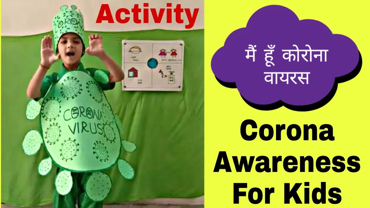 School activity | Corona virus awareness for kids | School Project ...