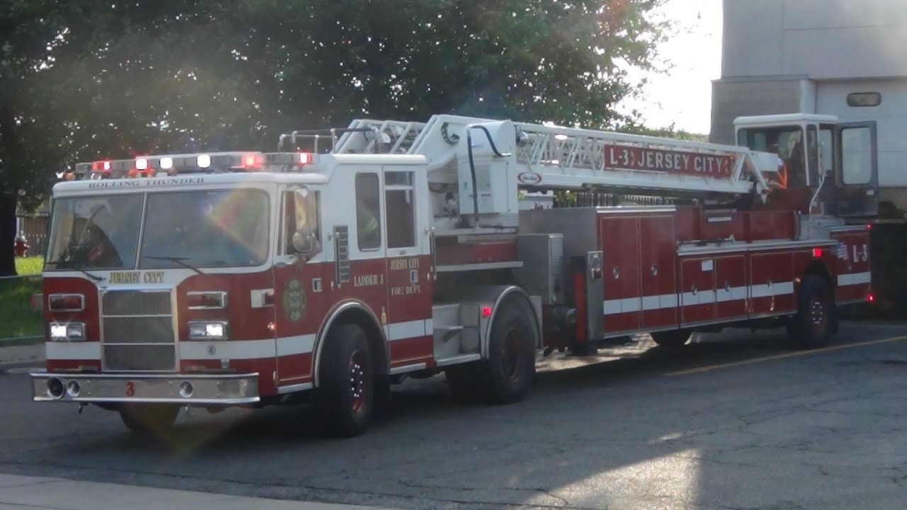 Jersey City Fire Department Engine 7 and *New-to-Them* Ladder 3 - YouTube
