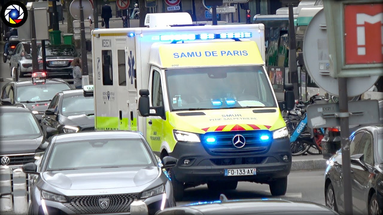 SAMU de Paris - Progresssion difficile pour le SMUR - YouTube