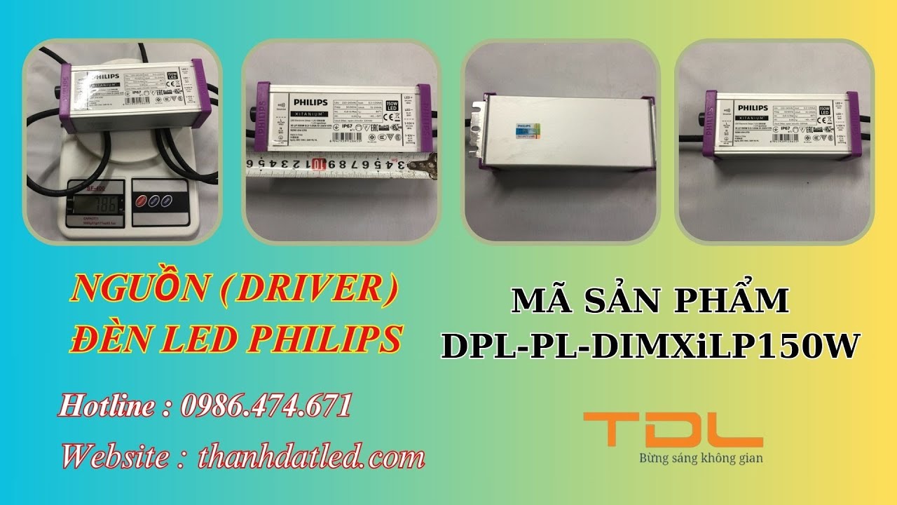 Nguồn Philips 150w Dimer 5 Cấp (DPL-PL-DIMXiLP150W) Đèn Led | Driver ...