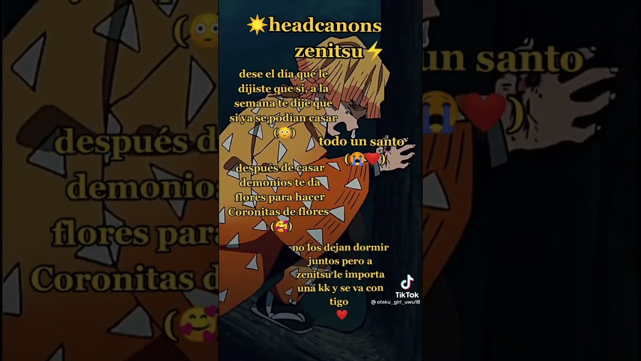 headcanon de zenitsu 1 - YouTube