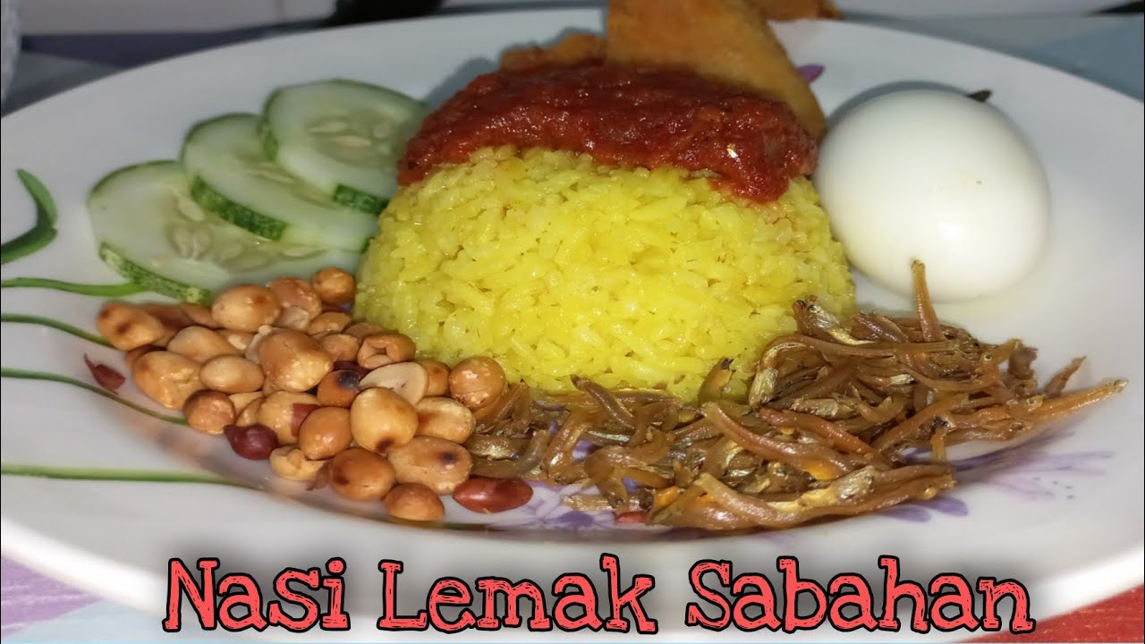 Cara masak Nasi Lemak Sabah || Breakfast Hari Malaysia 16 September ...