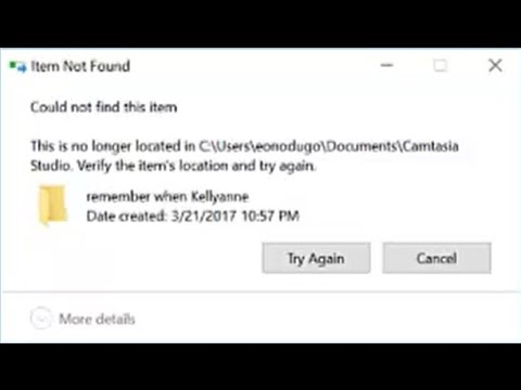 How to fix Bug: Could not find this item. This is no longer located - YouTube