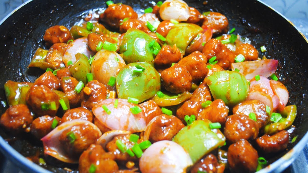 Soya Chilli Recipe | Soyabean Chilli Recipe | सोयाबीन चिल्ली रेसिपी ...