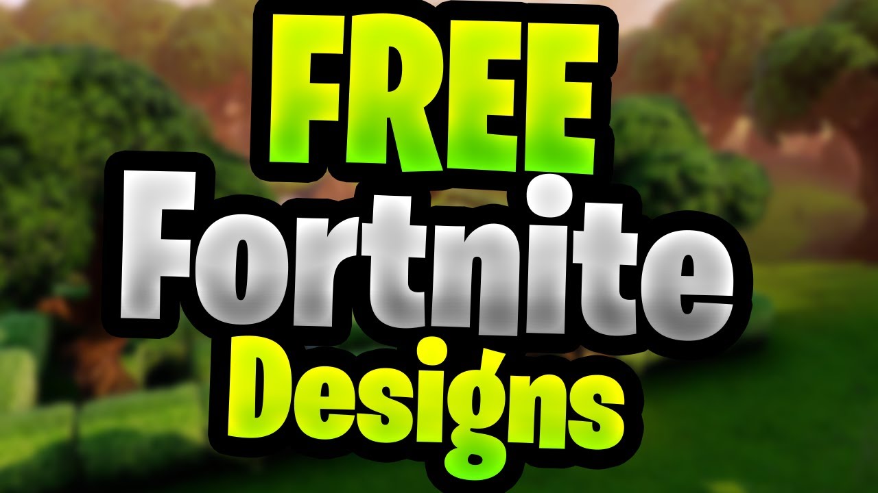 FREE FORTNITE DESIGNS | FREE DESIGNS | ryznGraphics - YouTube