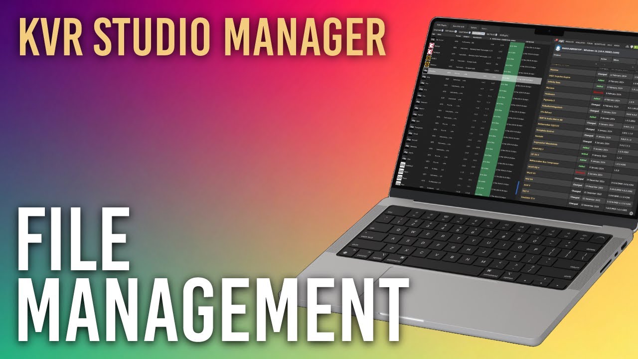 KVR Studio Manager: File Management - YouTube