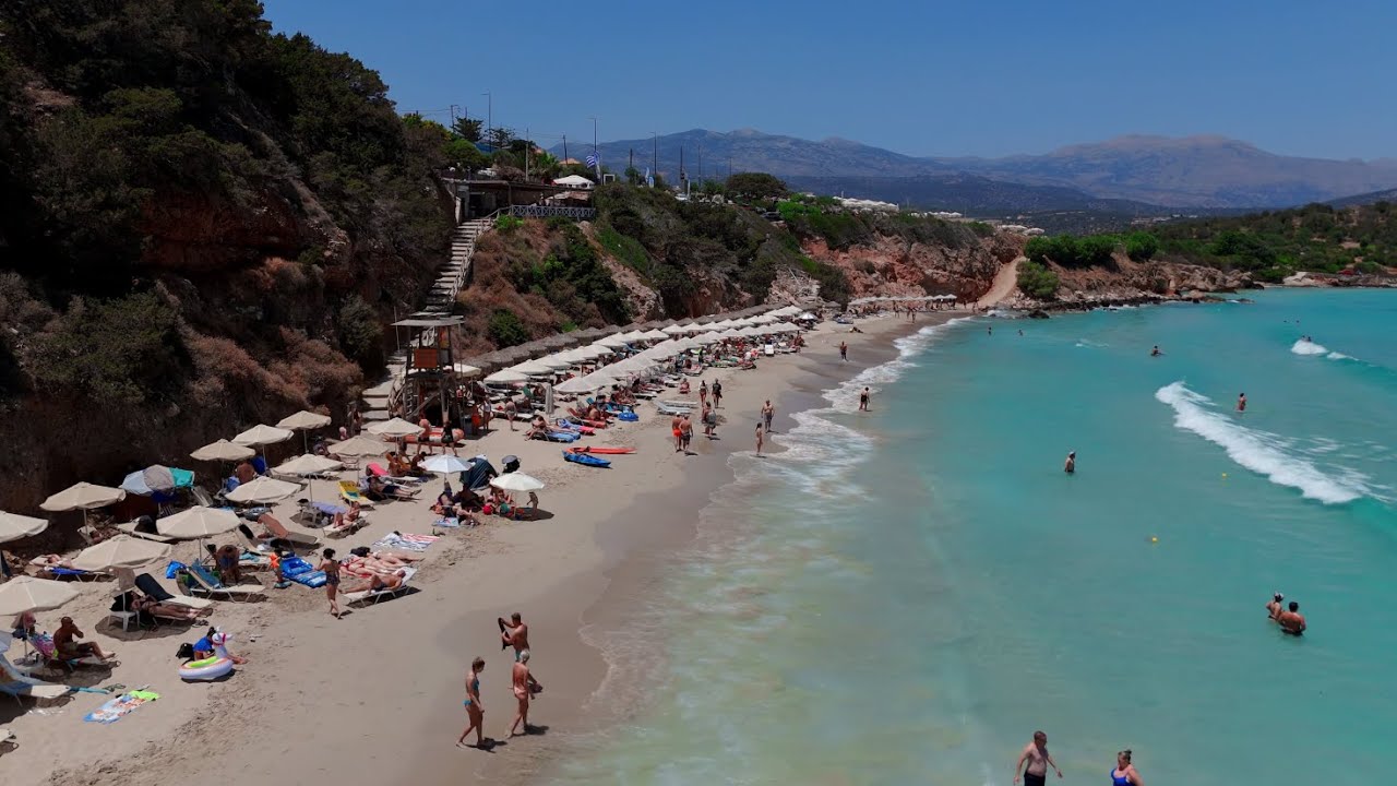 Discovering 💎 Hidden Paradise| Voulisma Beach🍉Drone Footage DJI mini 4 ...