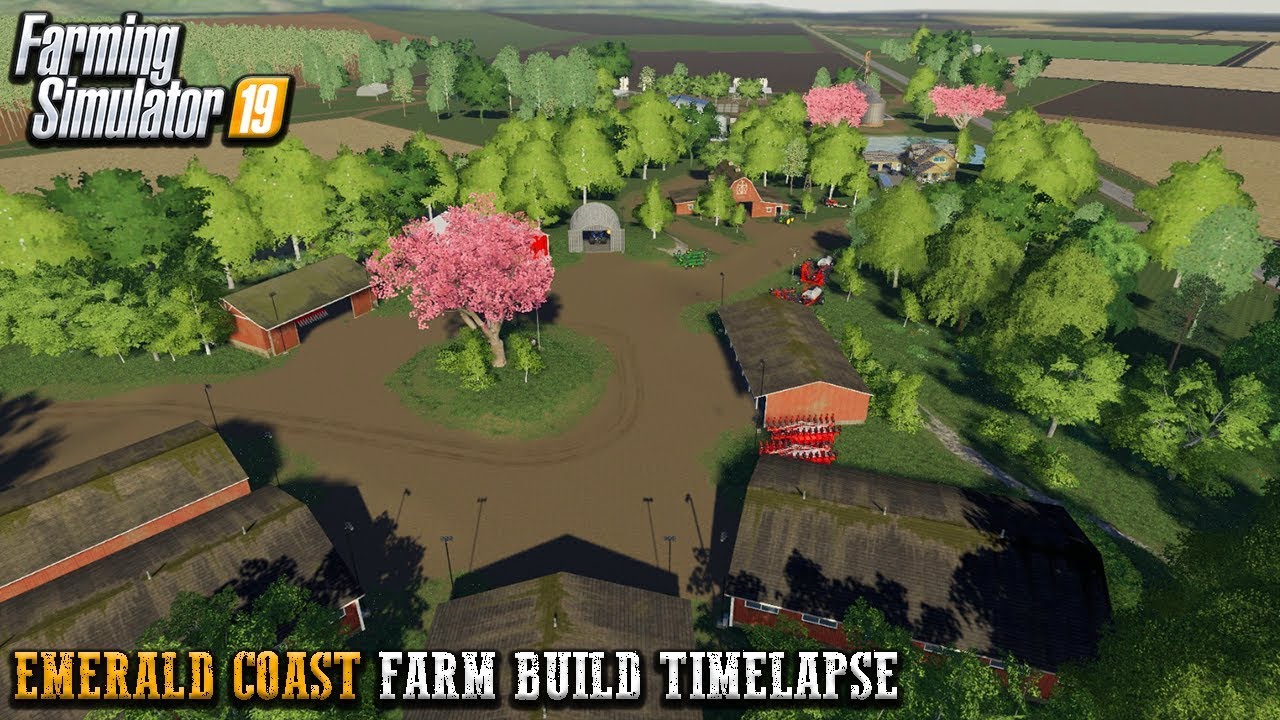 Farm Build on Emerald Coast | FS19 | Timelapse - YouTube