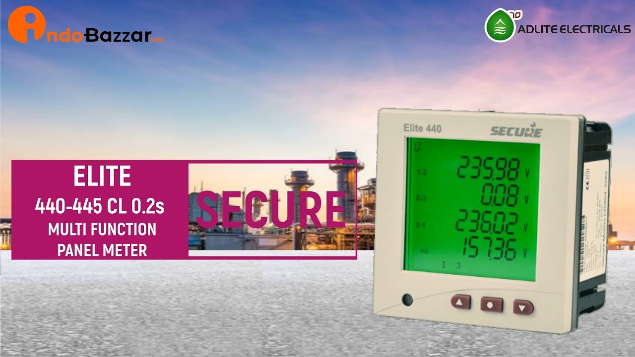 Secure Elite 445 CL 0.2s Panel Meter - YouTube
