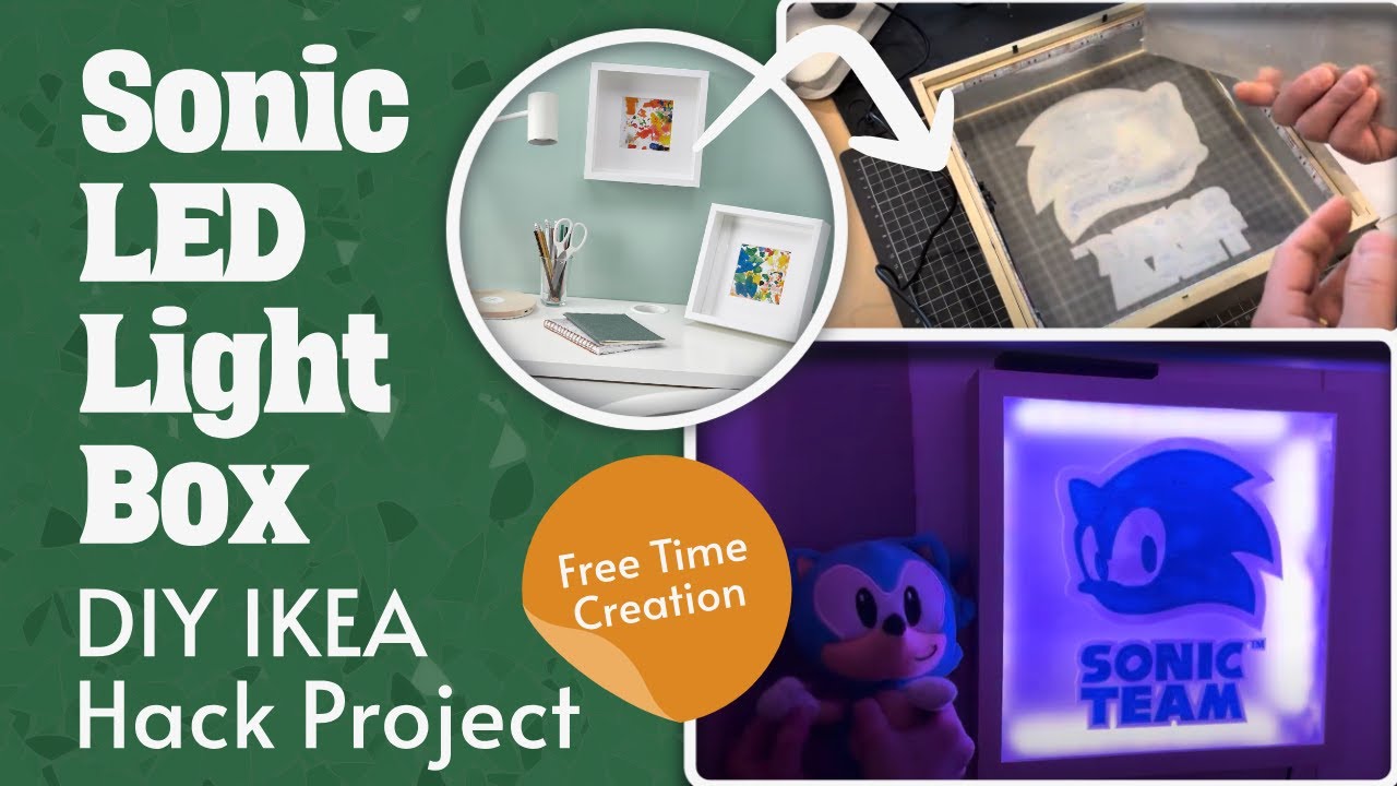 Free Time Creation: DIY Sonic Lightbox (Bedside Lamp) - IKEA Hack ...