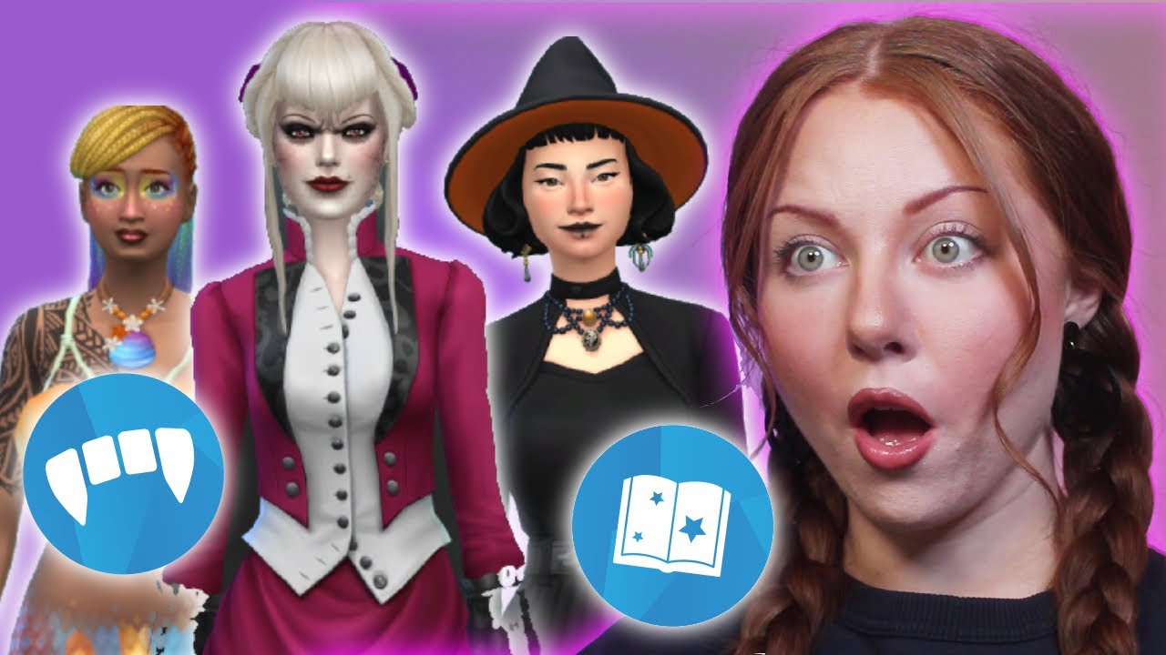 Let's Make Every OCCULT Type in the Sims 4 CAS! (No CC!) - YouTube