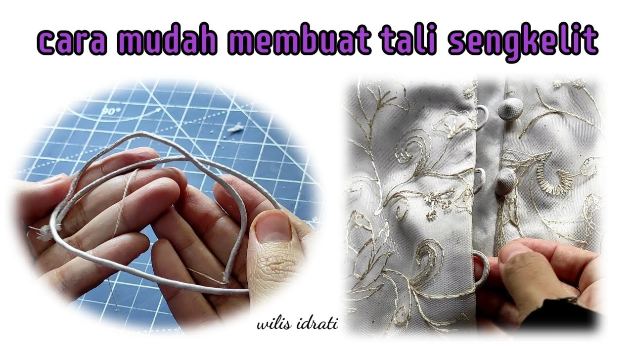 cara mudah membuat tali sengkelit - YouTube
