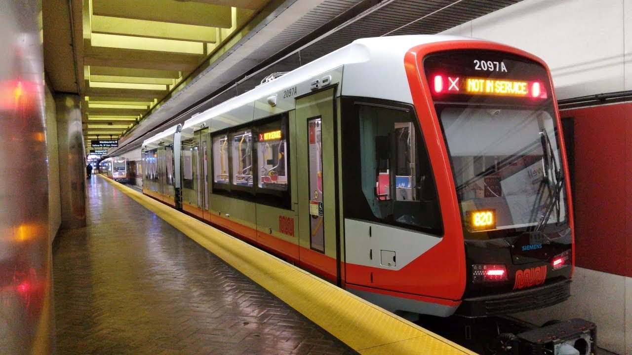 SF Muni Trains at Powell Station 12/24/22 - YouTube