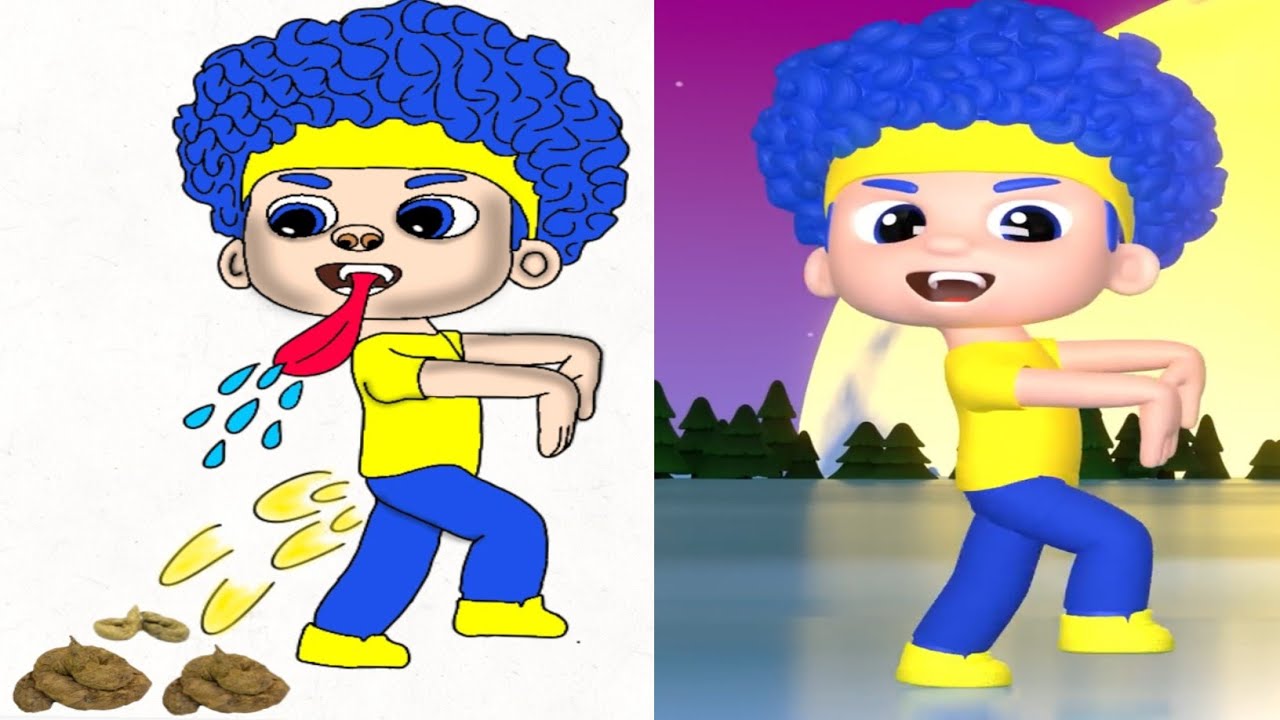 Zombie Dance with New D Billions Heros Funny Drawing Meme video | D ...