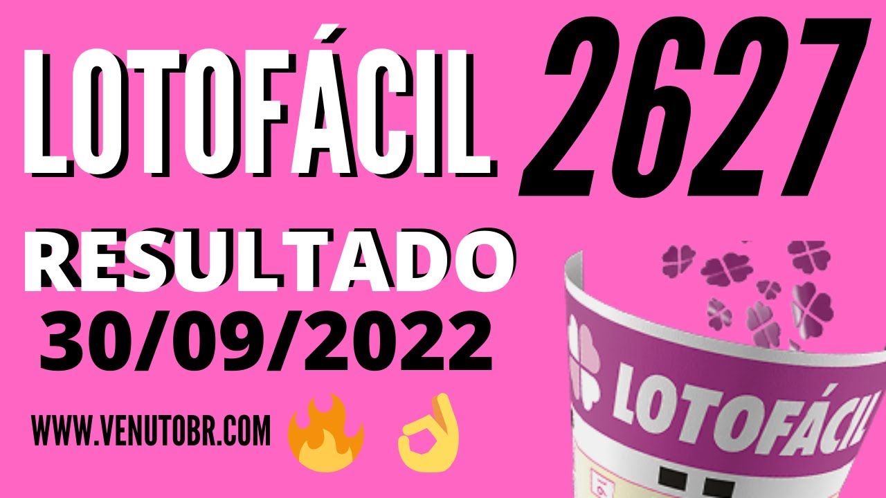 🍀 Resultado Lotofácil 2627 - YouTube