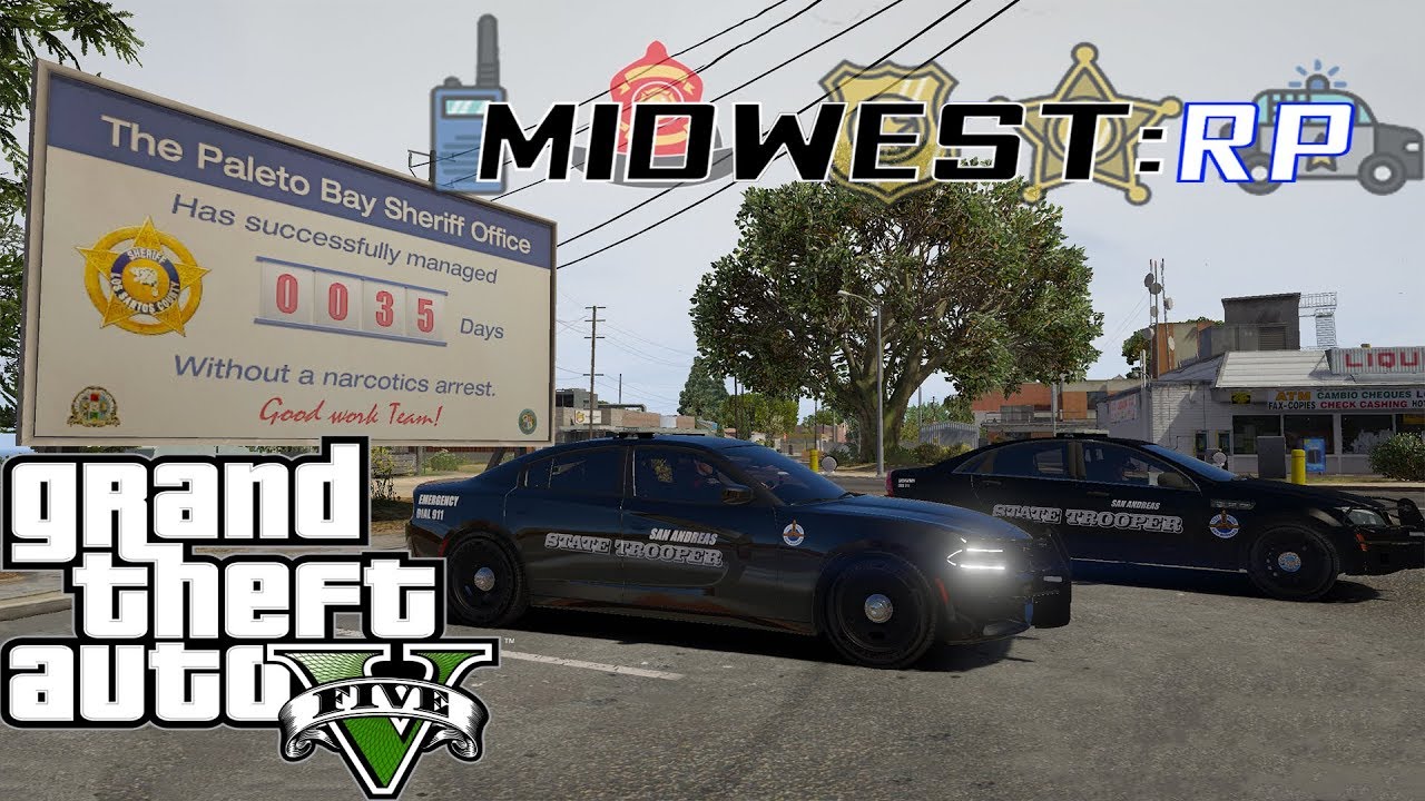 Midwest RP - GTA 5 Roleplay - 42 - Mowed down by a car in a chase ...