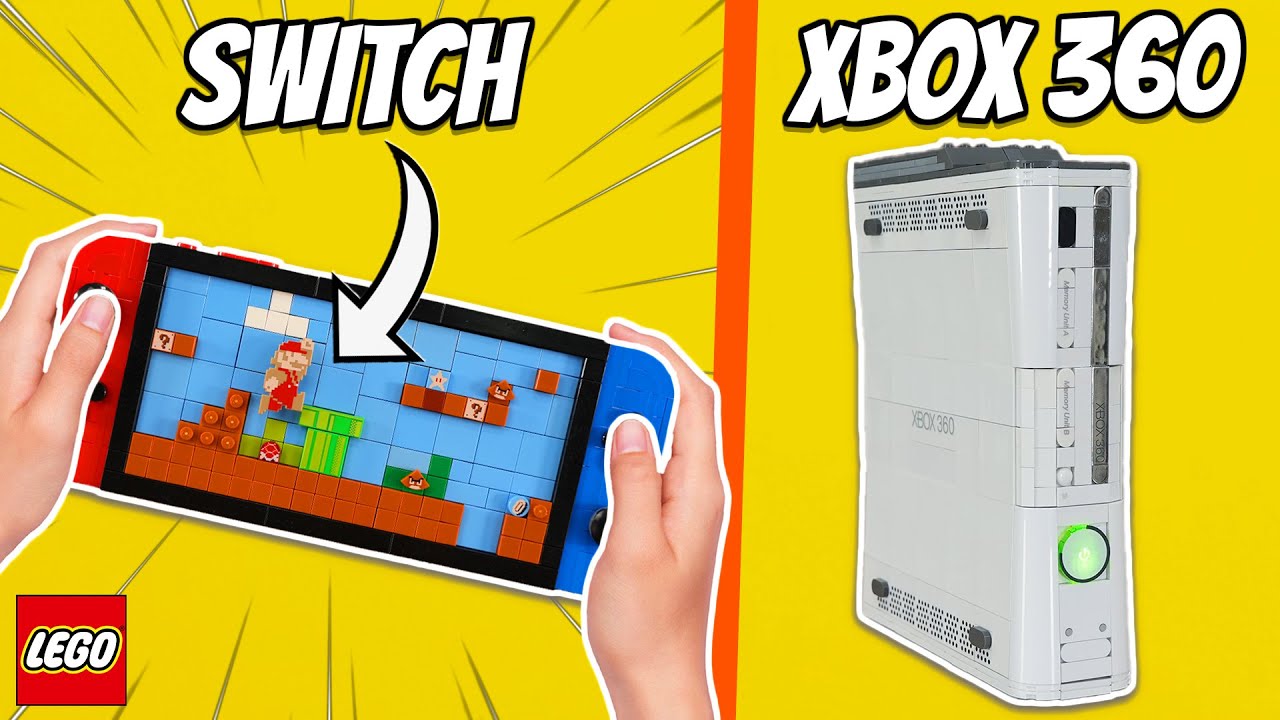 POPULAR GAMING CONSOLES in LEGO... - YouTube