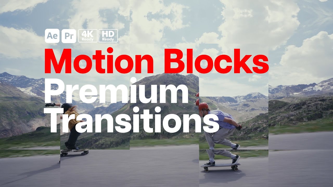 Premium Transitions Motion Blocks (After Effects Template - Premiere ...