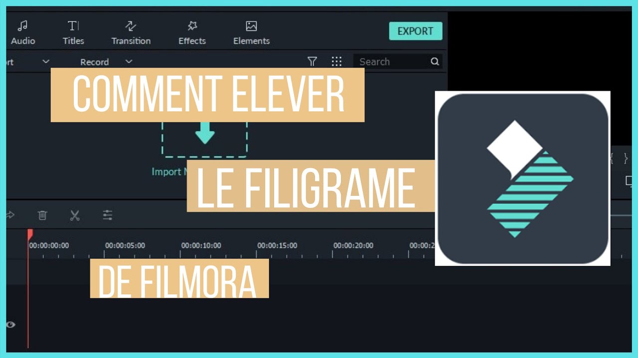 comment elever le filigrame filmora9 - YouTube