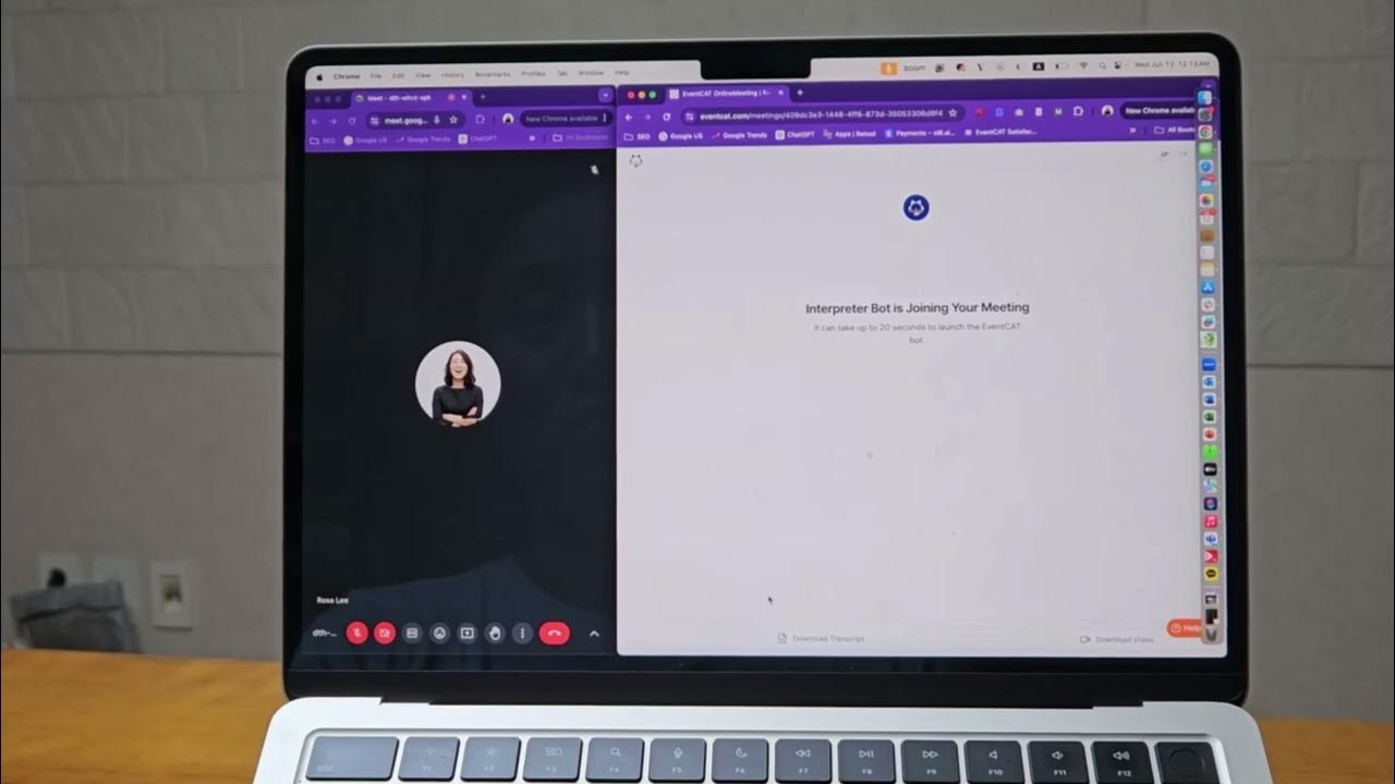EventCAT : Real-time AI interpreters for your online meetings - YouTube
