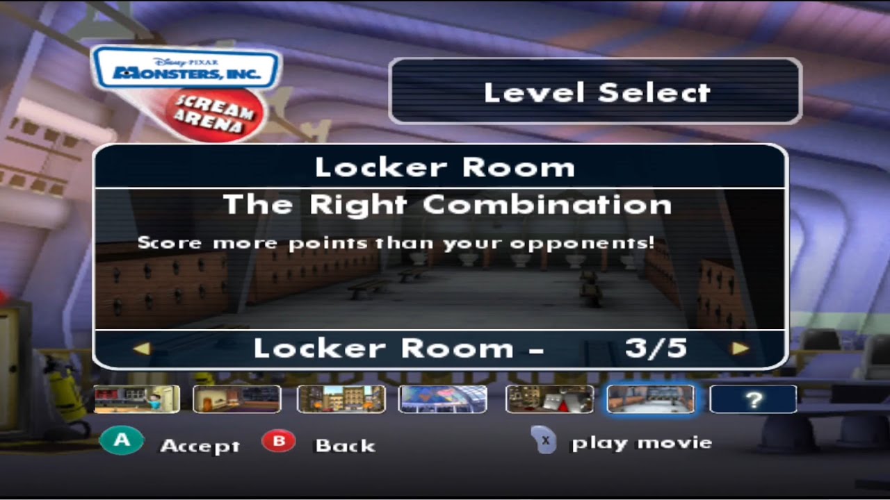 THE RIGHT COMBINATION (LOCKER ROOM - 3/5) | Monsters, Inc. Scream Arena ...