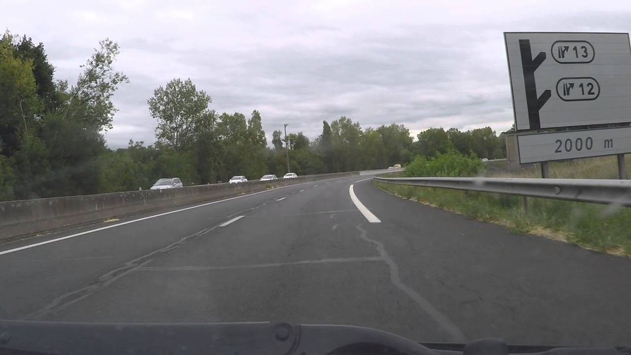 France by Autoroute - A75 la Méridienne J10 onwards - Issoire - YouTube