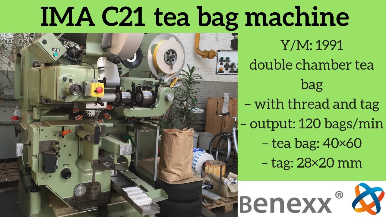 IMA C21 tea bag packing machine double chamber чайный бизнес фасовка ...