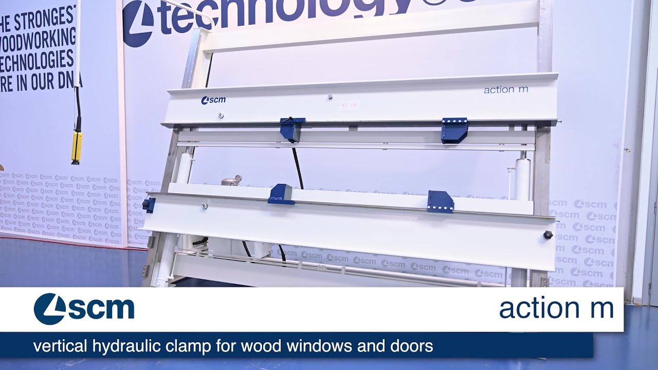 scm - action m - vertical hydraulic clamp for wood windows and doors ...