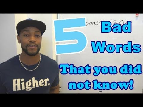 5 bad words that you did not know - YouTube