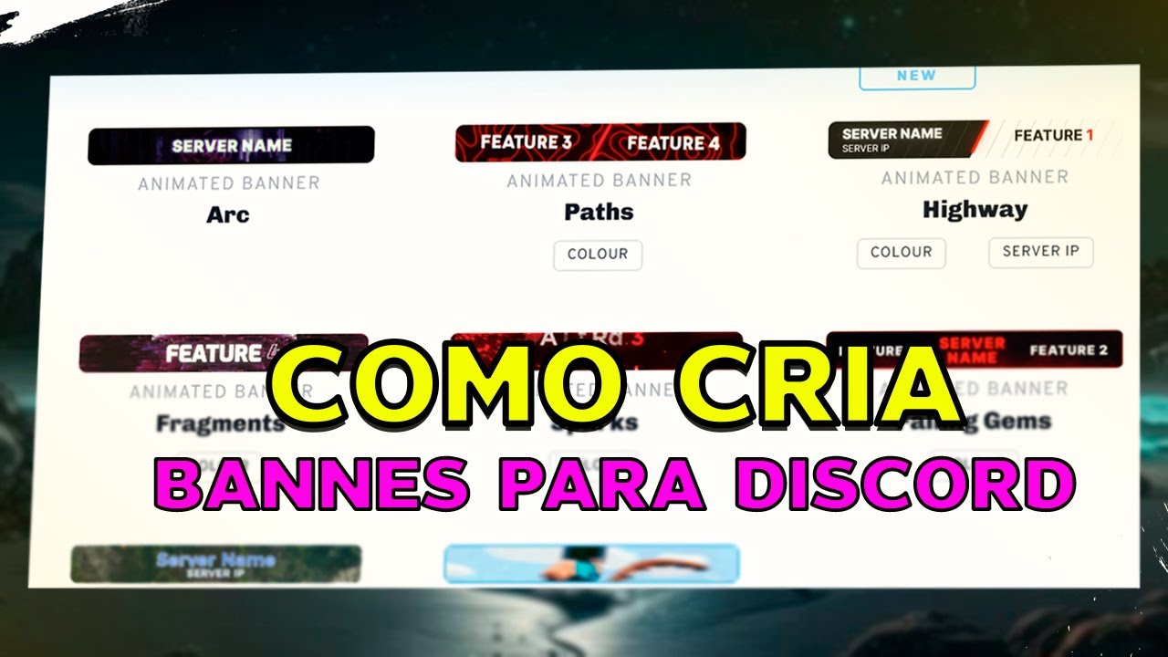 COMO CRIA BANNER PARA SEU DISCORD - YouTube